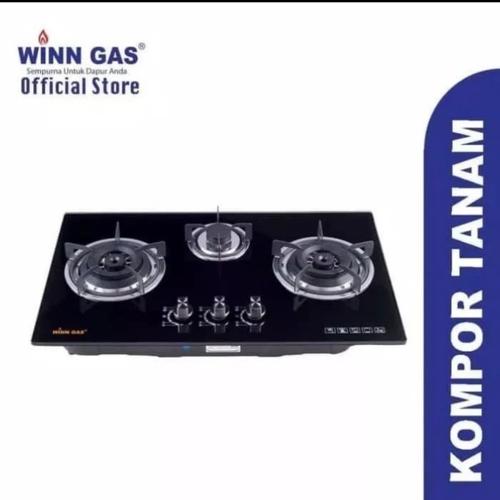 Jual winn kompor gas tanam 3 tungku lapis kaca build in hobs W999 no box - Kab. Bogor - Mannis ...
