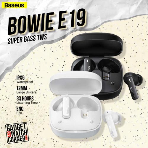 Jual Baseus Bowie E19 Super Bass TWS ENC Call True Wireless Earbuds IPX5 - Cluster Black - Kota ...