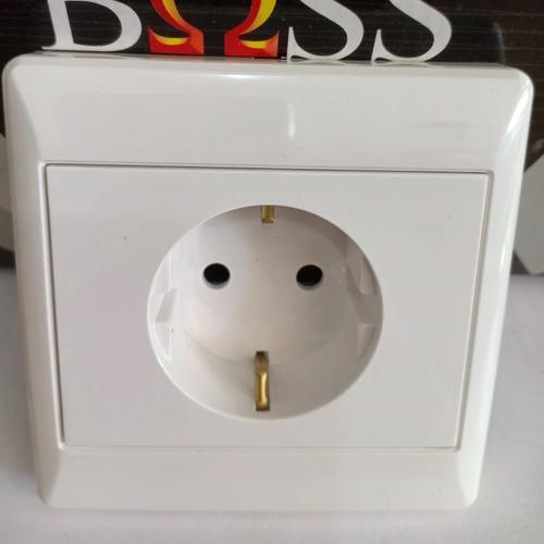 Jual Stop kontak BOSS B 2000 SCHUKO SOCKET OUTLET W/SAFETY SHUTTER ...