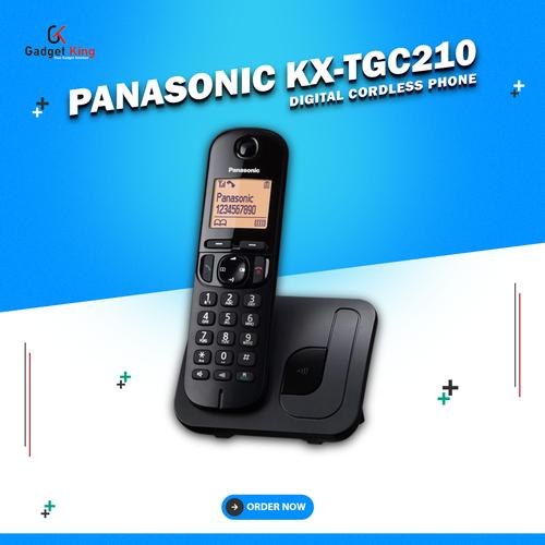 Jual Panasonic KX-TGC210 Pesawat Telepon Wireless Rumah Kantor Indihome - H - KX-TGC210 ...