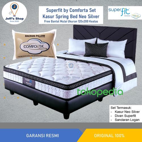 Jual Superfit By Comforta Set Kasur Spring Bed Neo Silver - 90x200 ...