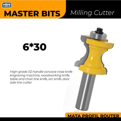 Jual MASTER BIT MATA PROFIL ROUTER CONCAVE NOSE TABLE & DOOR SIDE LINE ...