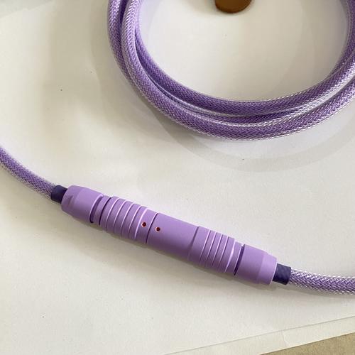 Jual custom cable mechanical keyboard tanpa coil double sleeve techflex ...