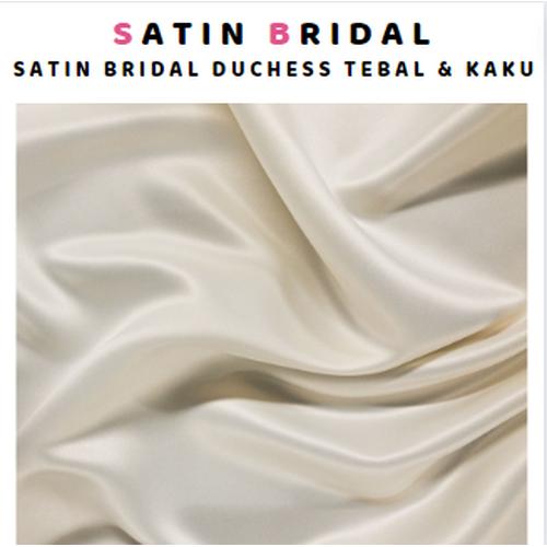 Jual Kain SATIN BRIDAL DUCHESS / DUTHCES SATEN / DUTCHESS SATEEN ...
