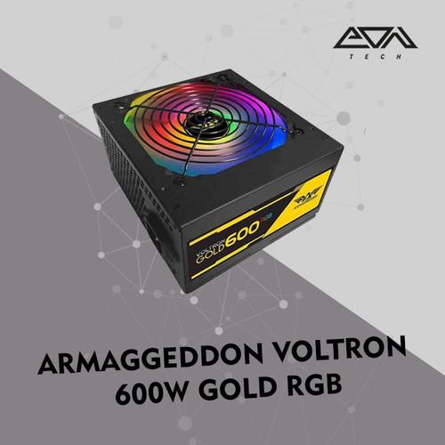 Jual ARMAGGEDDON VOLTRON 600W GOLD RGB Power Supply | PSU 600Watt ...