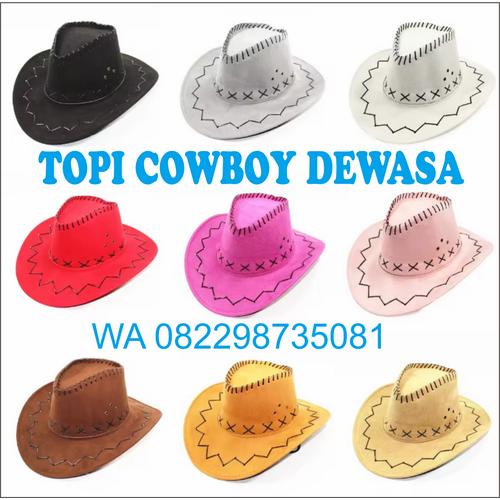 Jual topi cowboy dewasa-topi promosi-topi acara event-topi koboi-topi ...