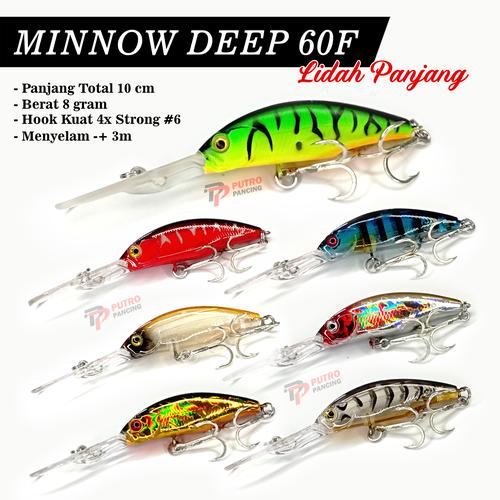 Jual Lure Minnow Deep 60F Floating lidah panjang menyelam - #A - Kab. Sleman - PUTRO PANCING ...