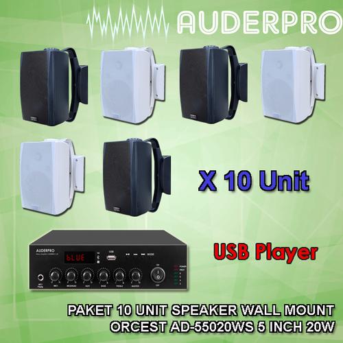 Jual PAKET SOUND SYSTEM AUDIO RESTORAN CAFE WALL MOUNT SPEAKER ORCEST ...