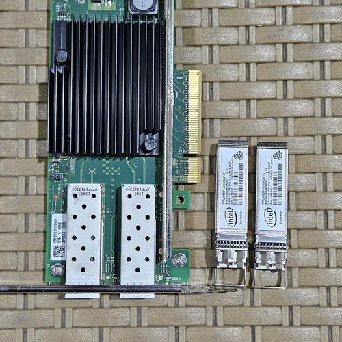 Jual SFP Card 10gb+ Merk intel X710 DA2 2port Lengkap dengan Modulnya ...