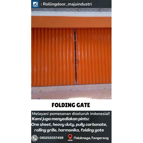 Jual pintu ruko dan toko geser folding gate dengan bahan baja ketebalan ...