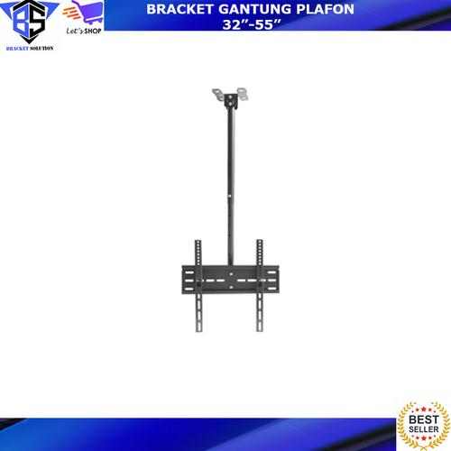 Jual Bracket/braket/breket TV Gantung Plafon Ceiling 26-55 inch Swivel ...