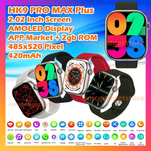 Jual HK9 Pro Plus Smartwatch OS 10 AMOLED Display 2.02 Inch 2GB ROM ...