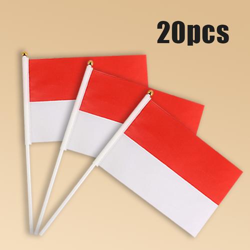 Jual 20pcs 14*21cm Bendera Tangan Indonesia / Bendera Tangan Indonesia ...