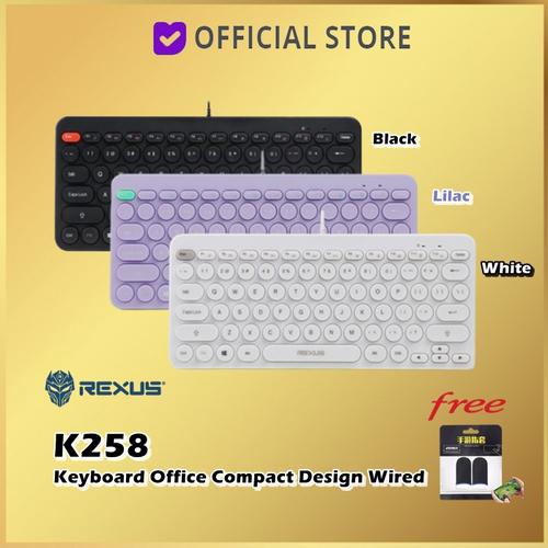 Jual Rexus K258 Keyboard Office Compact Design Wired K-258 - Lilac - Jakarta Barat - Dunia Mas ...