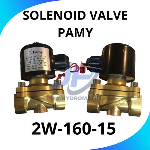 Jual Solenoid Valve 1/2 inch PAMY 2W-160-15 / UW-15 / UD 15 Normaly Closed / Solenoid PAMY ...