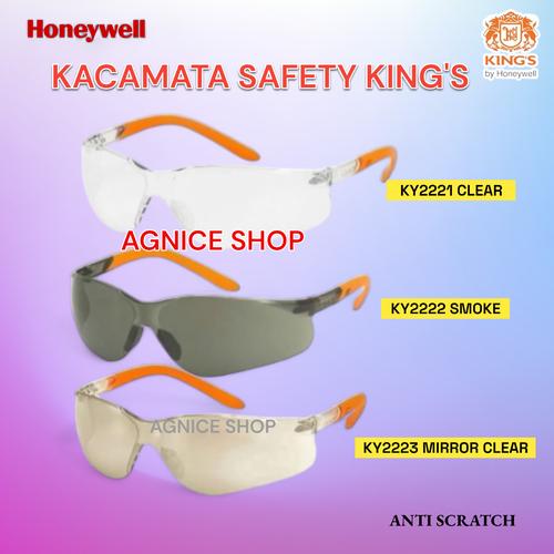 Jual Kacamata Safety KINGS Honeywell KY2221 CLEAR Anti-Scratch Anti UV ...