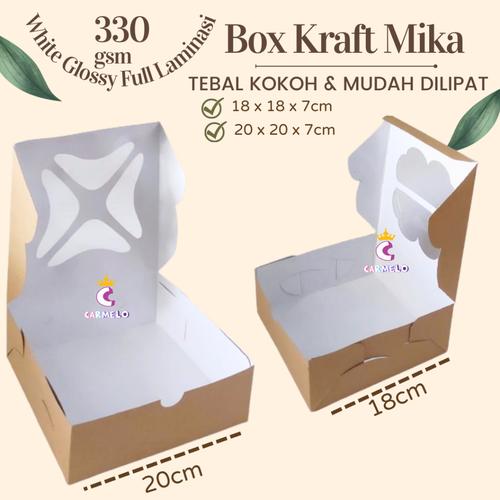 Jual Dus Kue Jendela/ Box Mika Window / Box Kue Mika / Dus Nasi ...