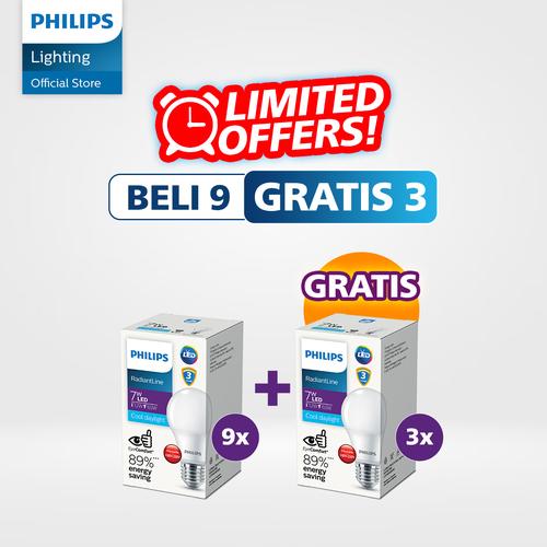 Promo Beli 9 Gratis 3 Lampu Philips LED RadiantLine 7W Putih - Jakarta Utara - Philips lighting ...