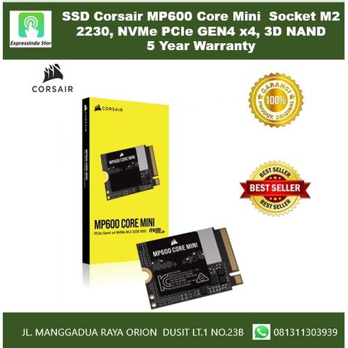 Jual SSD Corsair MP600 Core Mini Socket M2 2230, NVMe PCIe GEN4 x4, 3D ...