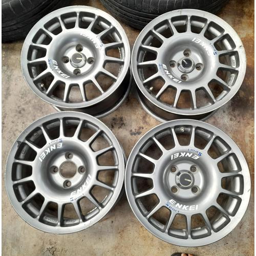 Jual VELG RALLY SEKEN/BEKAS ENKEI SPORT R15 X7 4X10 ET35 GREY(70%) PCD ...