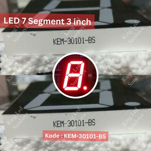 Jual LED 7 Segment 3 inch Display 3inch 3in Segmen Digit Merah Hijau ...
