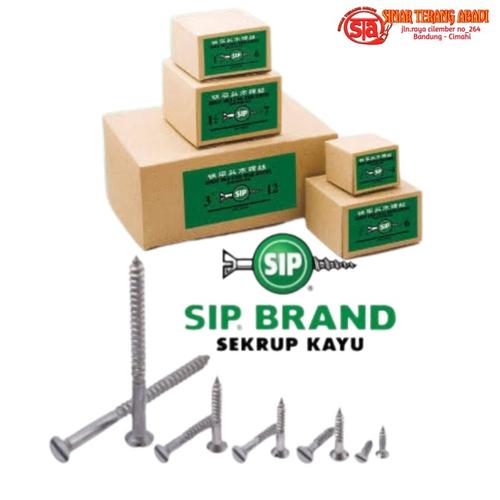 Jual Sekrup Kayu Sip 2.5'' Inch 1 Dus Kepala Minus Sekrup kayu Ukuran 6 ...