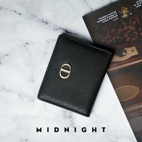 Promo MIDNIGHT Dompet Wanita ENCHANTED BLACK kulit modern minimalis ...