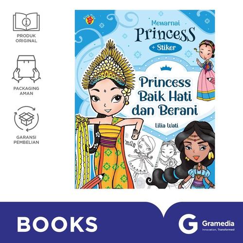 Jual Mewarnai Princess + Stiker Princess Baik Hati Dan Berani (LILIA ...