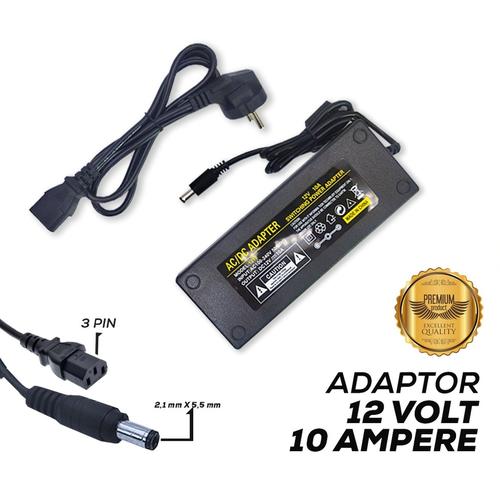 Jual Adaptor 12V 10A / Adaptor Power Supply 12V 10Ampere Charger ...
