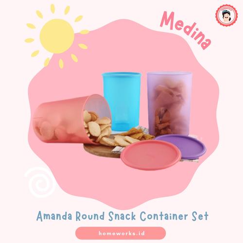 Promo Toples Kedap Udara Jumbo AMANDA ROUND SNACK CONTAINER Toples ...
