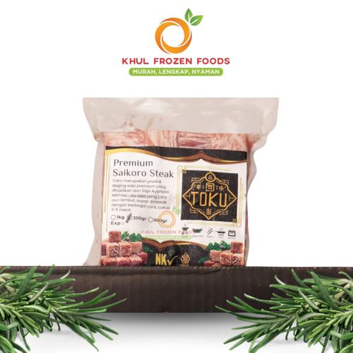 Jual Toku Premium Saikoro Steak 250Gr / saikoro beef / saikoro meltique ...