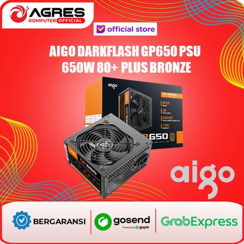 Promo AIGO DarkFlash GP650 PSU Power Supply 650W 650 Watt 80+ Plus ...