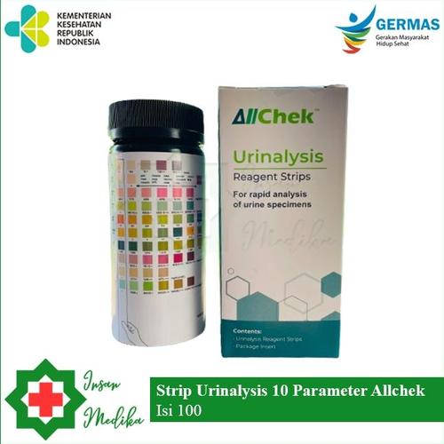 Jual Urinalysis Reagent Strip 10 Parameter Allchek Isi 100 - Jakarta ...