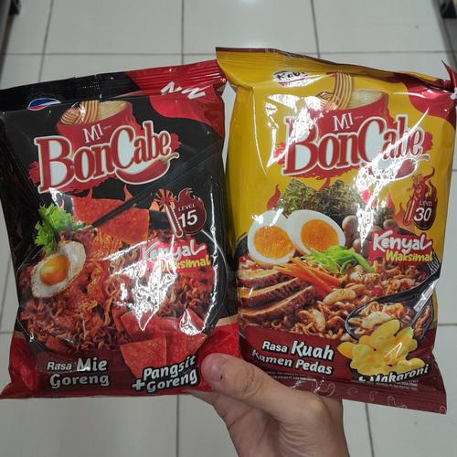 Jual Bon Cabe mie instan mi GORENG level 15 / KUAH RAMEN PEDAS level 30 ...