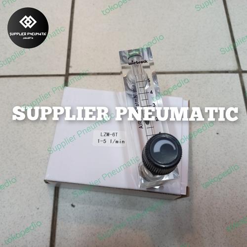 Jual Flowmeter Panel Mounting Udara LZM-6T 5LPM Drat 1/4" Female ...