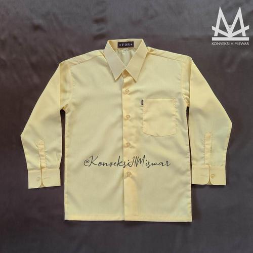 Jual Seragam Sekolah - Kemeja Kuning Krem / Cream Yellow Lengan Panjang ...