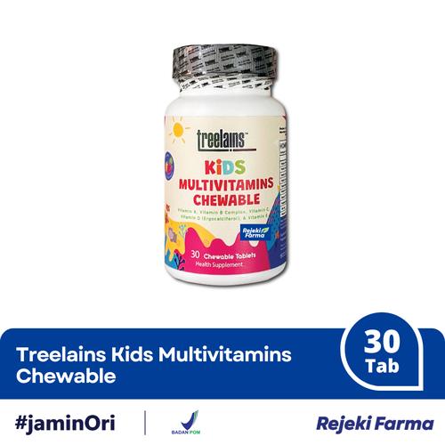 Jual Treelains Kids Multivitamin Chewable 30 Tablet Kunyah - Tree Lains ...