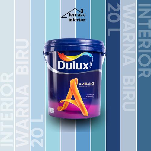 Promo Cat Tembok Dulux Ambiance Interior 20L warna Biru Gloss ...