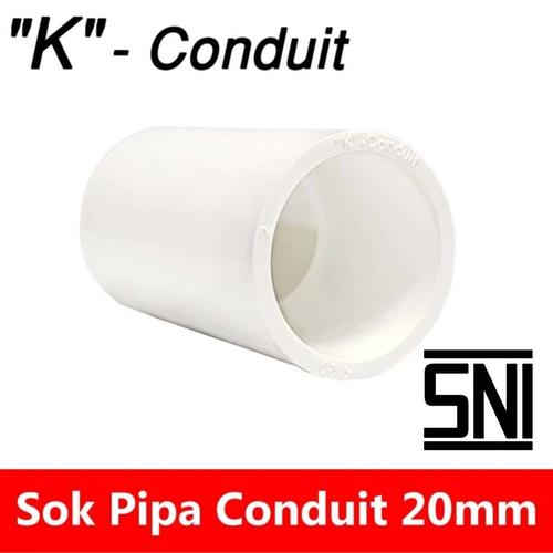 Jual Sok Pipa Konduit / Listrik 20mm merek "K" - Conduit Joining ...