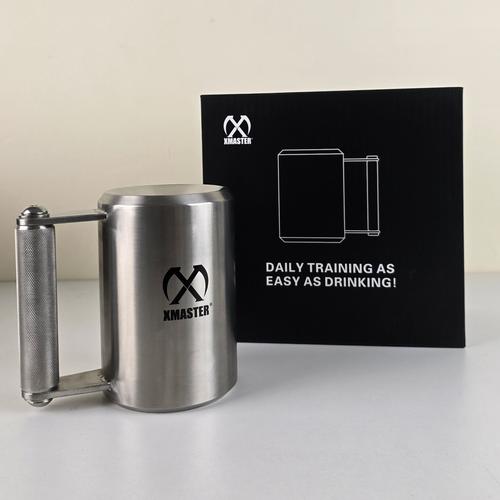 Promo XMASTER Heavy Mug, 8kg Stainless Steel, Engraved Logo, Dumbbell ...