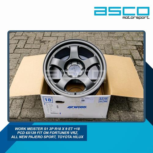 Jual Work Meister S1 3P R18 x 9 ET +18 PCD 6x139 Fit On Fortuner VRZ ...