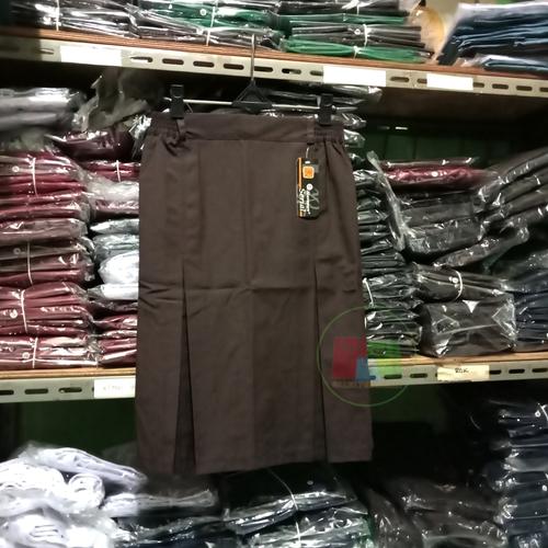 Jual ROK SPAN SMP BELAH DUA COKLAT PENDEK SIZE S-L5/ROK SERAGAM SMP - L ...