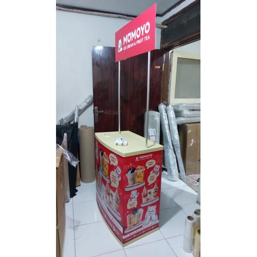 Jual Polycounter segi (with header) | meja promosi | meja jualan ...