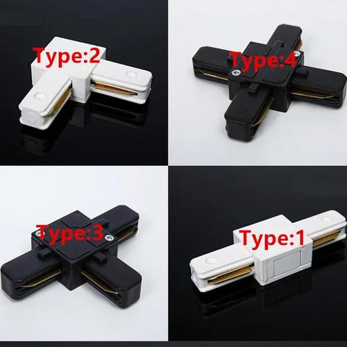 Jual 2 Wire Four way Track Light Rail Connector Track Fitting LED Track ...