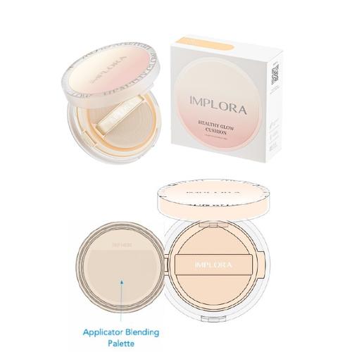 Promo IMPLORA HEALTHY GLOW CUSHION - BEDAK IMPLORA - 01 IVORY, REFILL ...