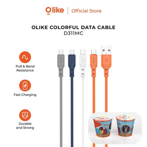 Jual OLIKE KABEL DATA D311 CHARGER USB MICRO TYPE C D311 READY ECER 1 ...