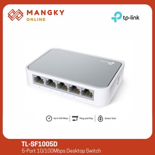 Jual TP-LINK TL-SF1005D Switch HUB 5-Port 10/100Mbps Desktop Network - Jakarta Utara - Mangky ...
