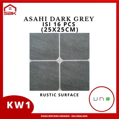Jual Keramik lantai Kamar Mandi 25x25 Asahi Dark Grey - Jakarta Timur ...
