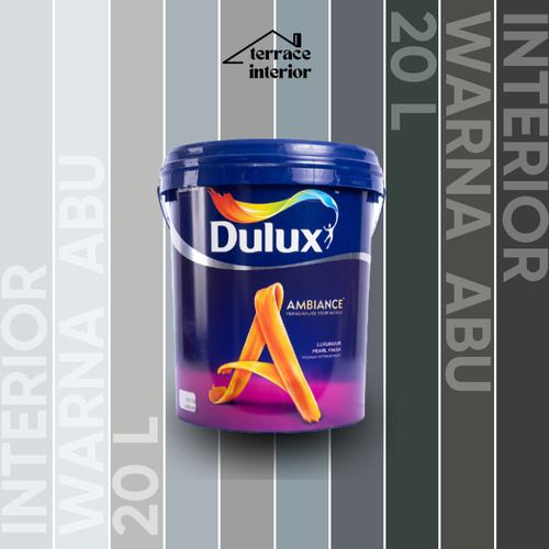 Jual Cat Tembok Dulux Ambiance Interior 20L warna Abu Grey Gloss ...