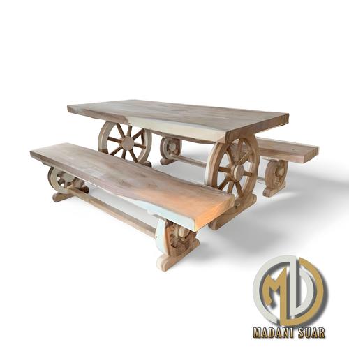 Jual MEJA MAKAN MEJA CAFE MODEL RODA KAYU TREMBESI - Mentahan - Kab ...